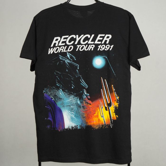 Vintage Vintage 90s ZZ Top 1991 Recycler World Tour Sided Tee Shirt ...