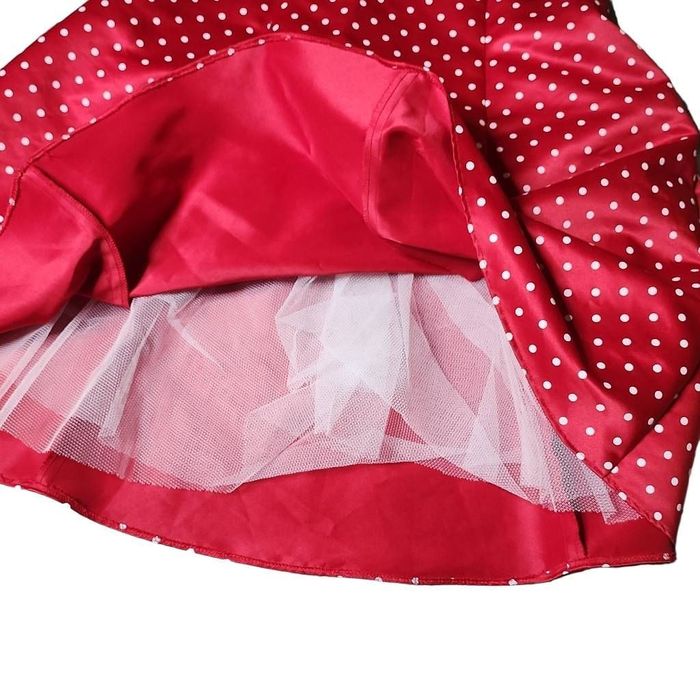 Vintage Gunne Sax rockabilly 50s look red white polka dot tulle line ...