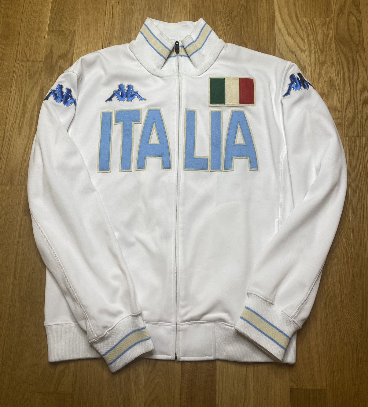 Italian Designers × Kappa × Soccer Jersey Vintage Kappa Italia 🇮🇹 Zip ...