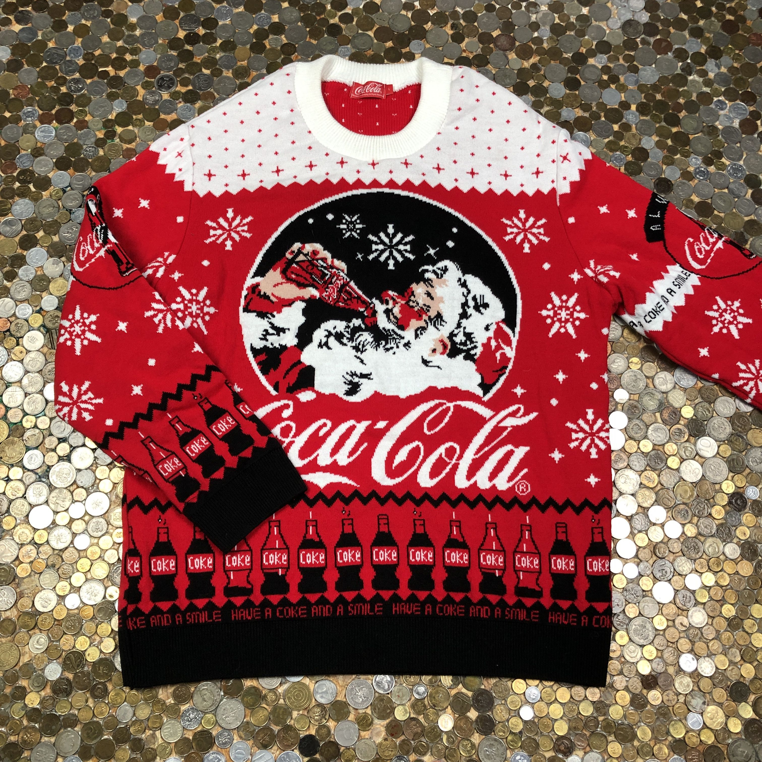 Coca Cola × Vintage Coca Cola Vintage christmas santa claus Sweater 90 ...