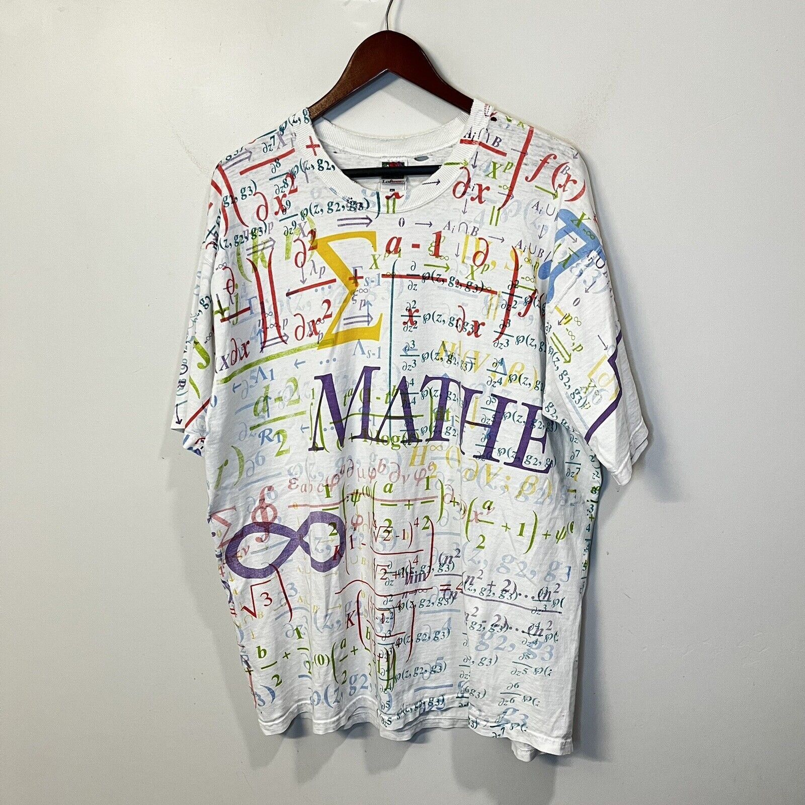 Vintage Vintage 90s Mathematics Science Single Stitch t shirt | Grailed
