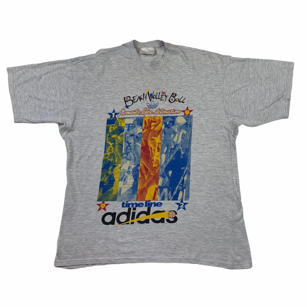 Adidas Vintage Adidas Beach Volley Ball T Shirt Graphic Rare 1992 L ...
