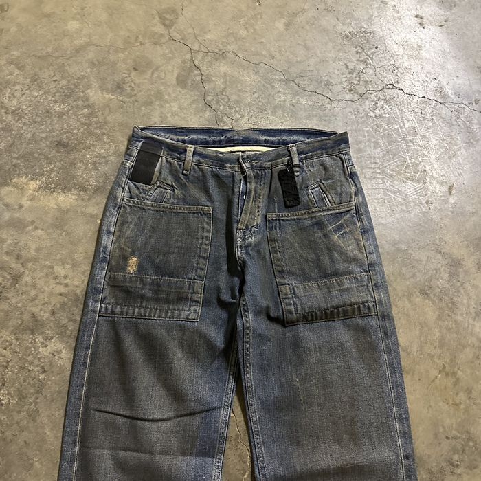 Rick Owens Rick Owens SLAB Mudwash Denim Jeans | Grailed