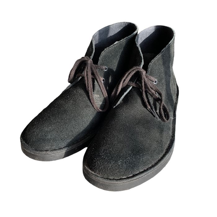 Clarks Desert Boot Black Suede | Grailed