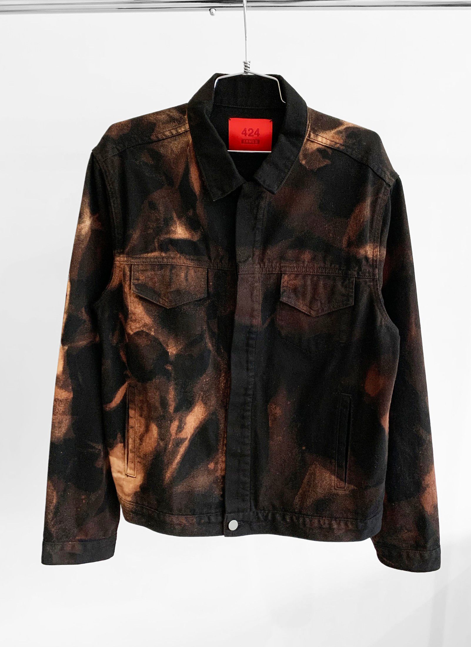 424 On Fairfax 424 armes denim jacket | Grailed