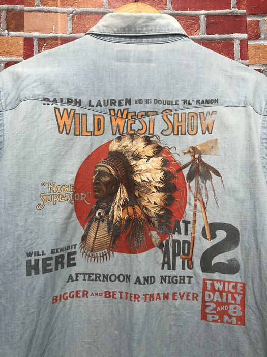 Polo Ralph Lauren Polo Ralph Lauren Wild West Show Indian Head Shirt 0656