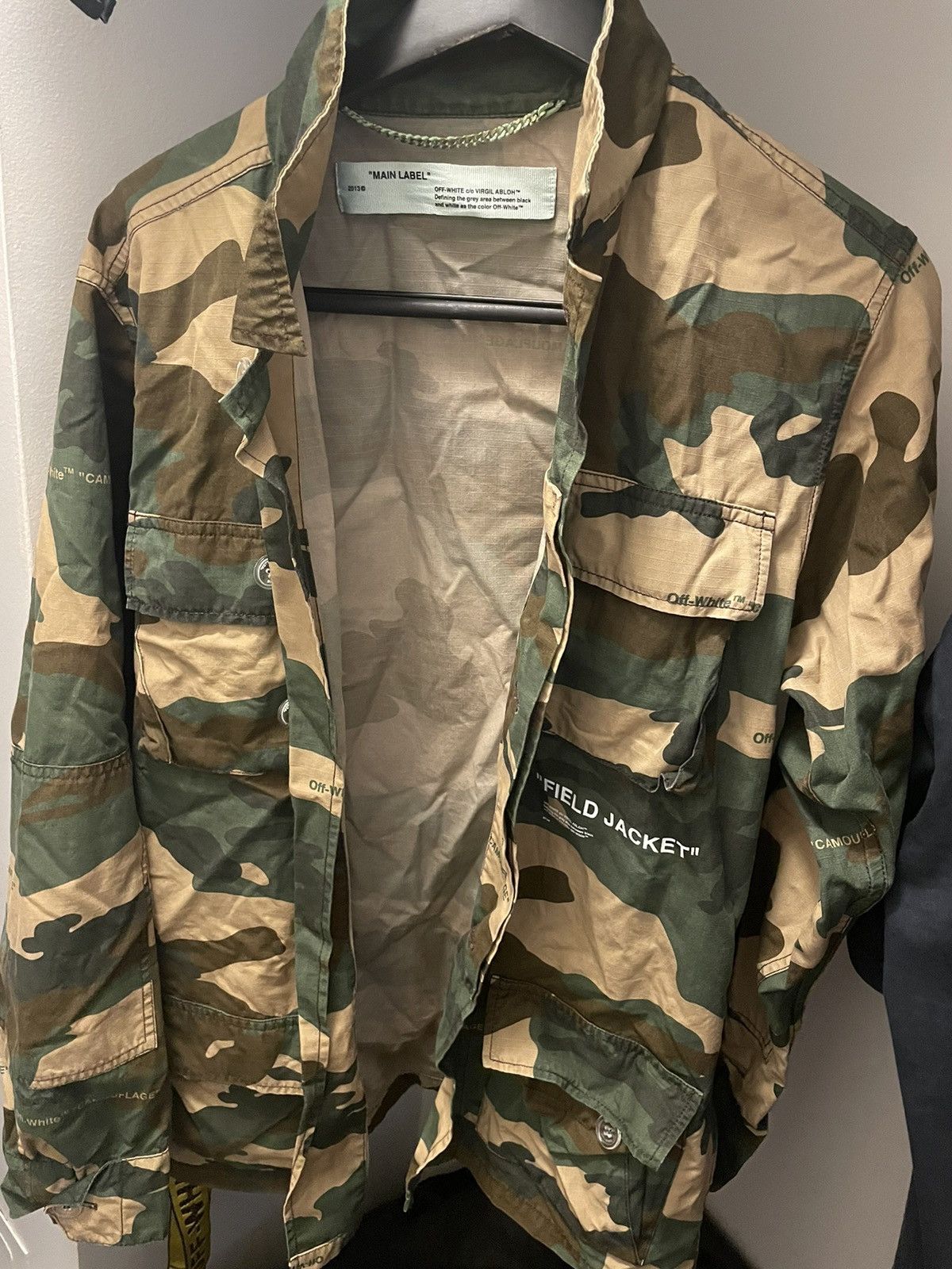 Off-White Off - White camouflage ‘Field Jacket’ | Grailed