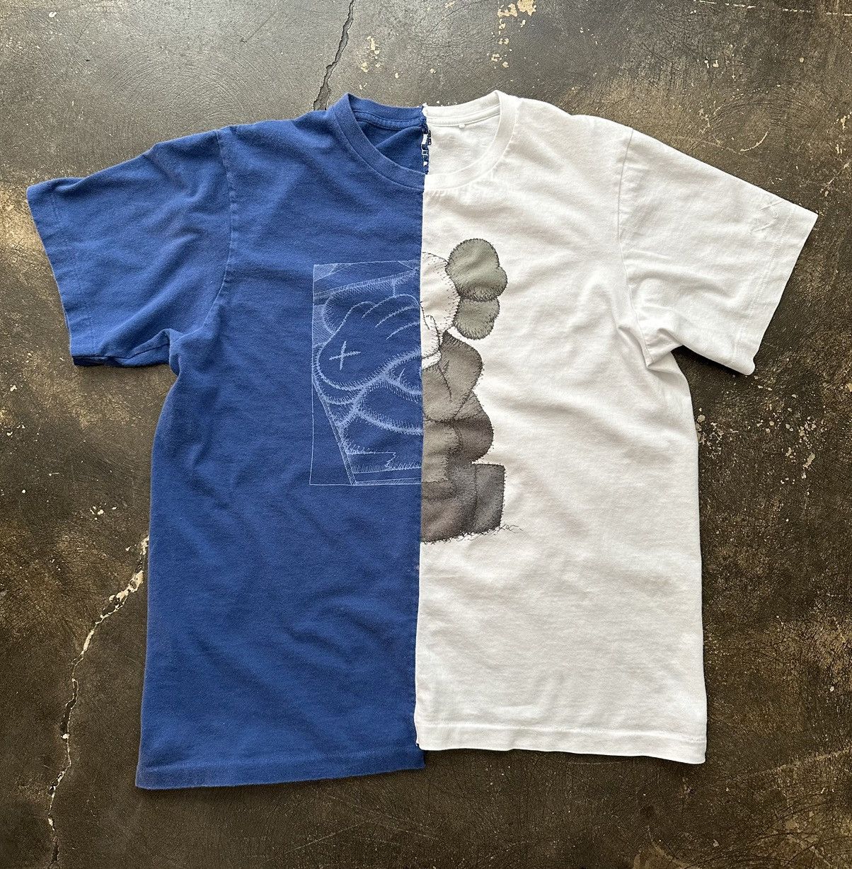 Kaws Custom Kaws Single Stitch Split & Sewn Navy/White Large Tee | Grailed