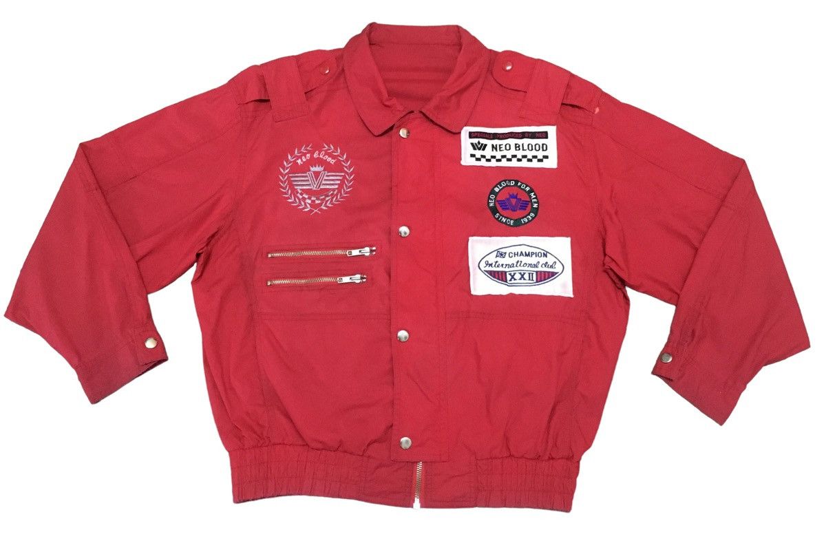 Racing × Vintage Rare Design Vintage Racing Team New Blood Jacket 1990s ...