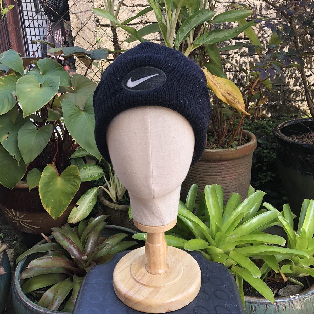 Nike Vintage 90s Nike Swoosh Logo Beanie Snow Cap B85 | Grailed