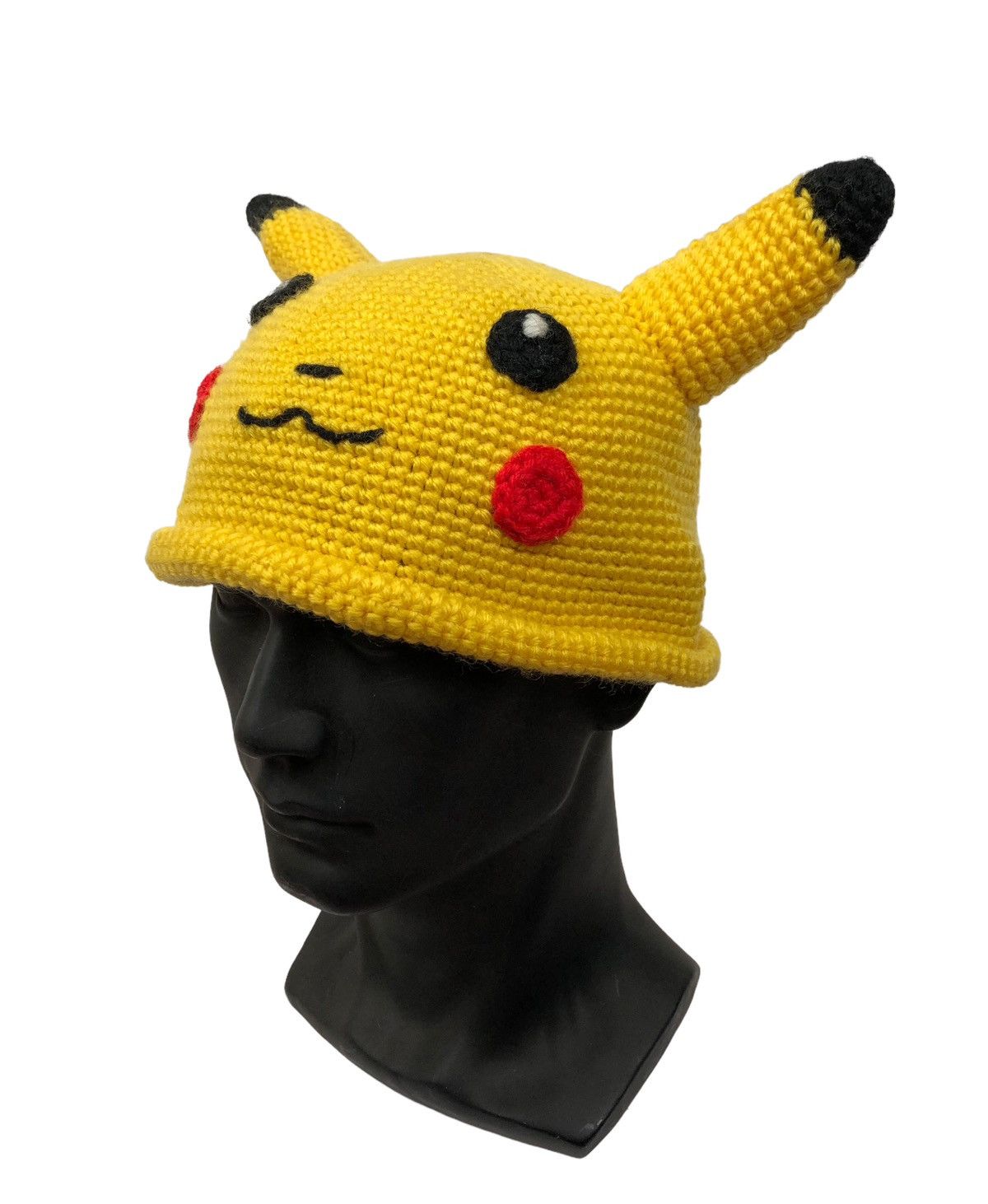 Japanese Brand × Nintendo × Pokemon Pikachu Bunny Ear Horn Knit Beanie ...