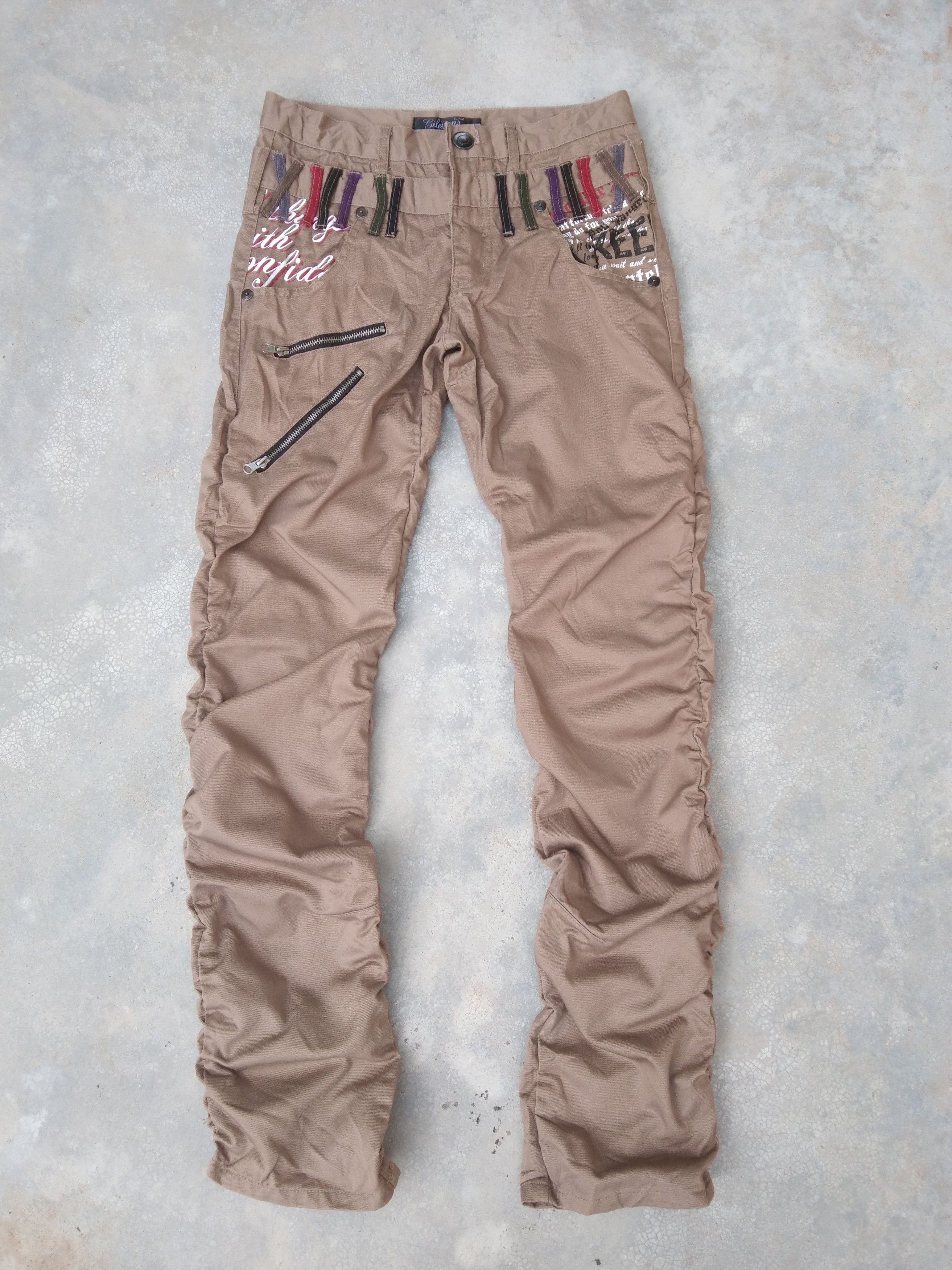 Japanese Brand Avant Garde Style Double Waist Retro Punk Pants 30x32 ...