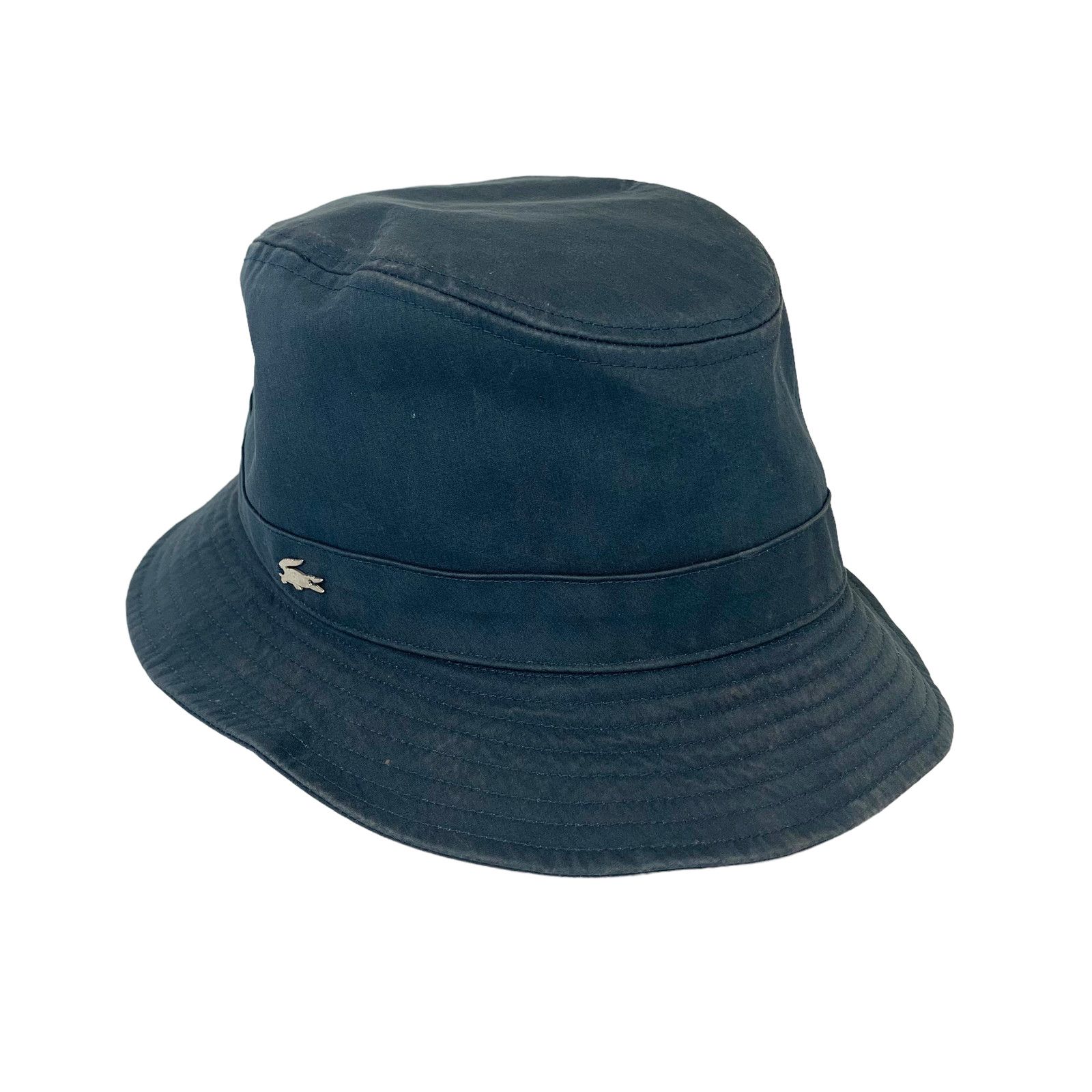 Lacoste × Streetwear Lacoste Bucket Hat Navy Blue Fedora Wax Cotton ...