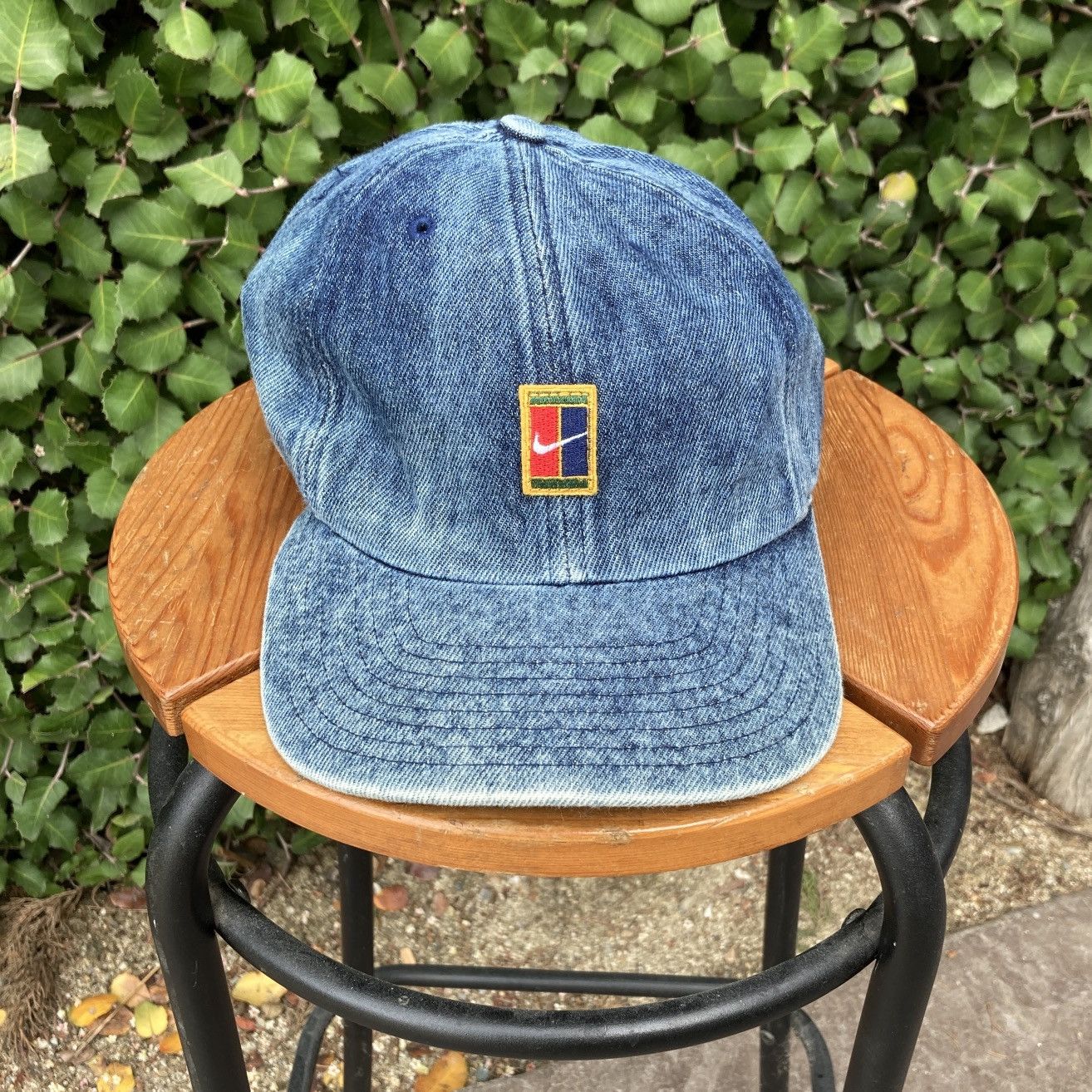 Nike 90s Nike Challenge Court Denim Strapback Hat Andre Agassi | Grailed
