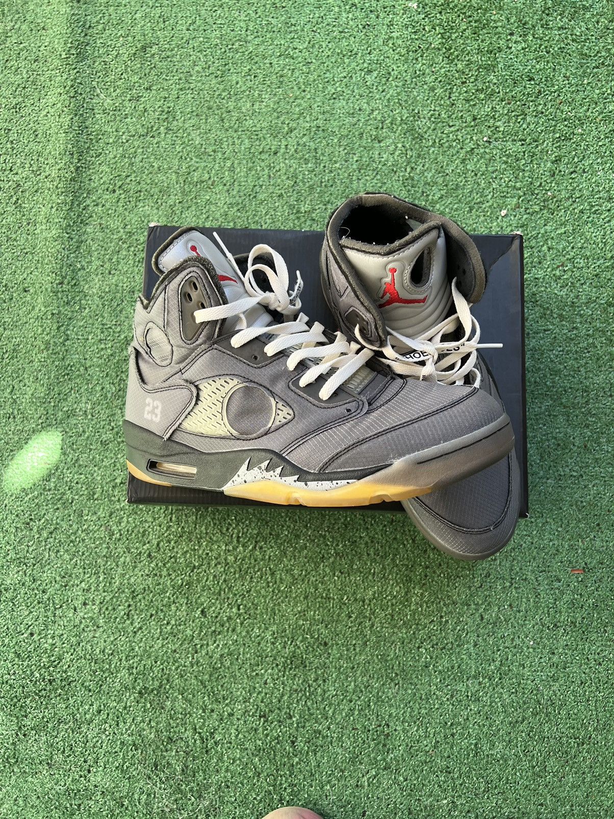 Jordan Brand × Off-White Off-White Jordan 5 Muslin | Grailed