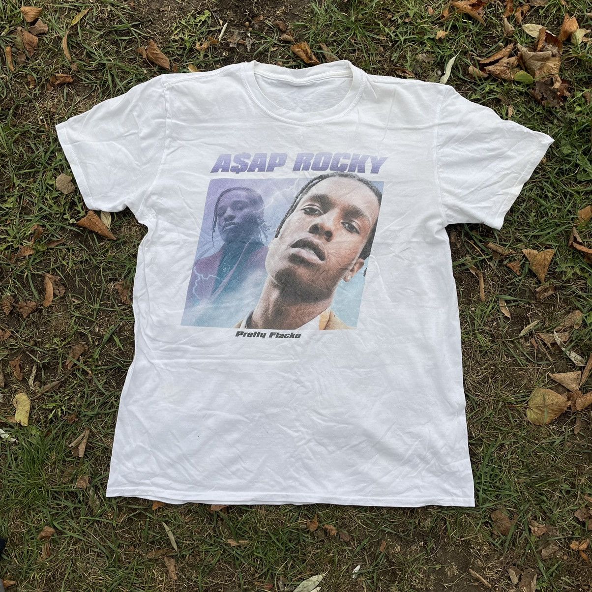 Vintage Vintage Y2K ASAP Rocky Swag Flacko Face Tee Streetwear | Grailed