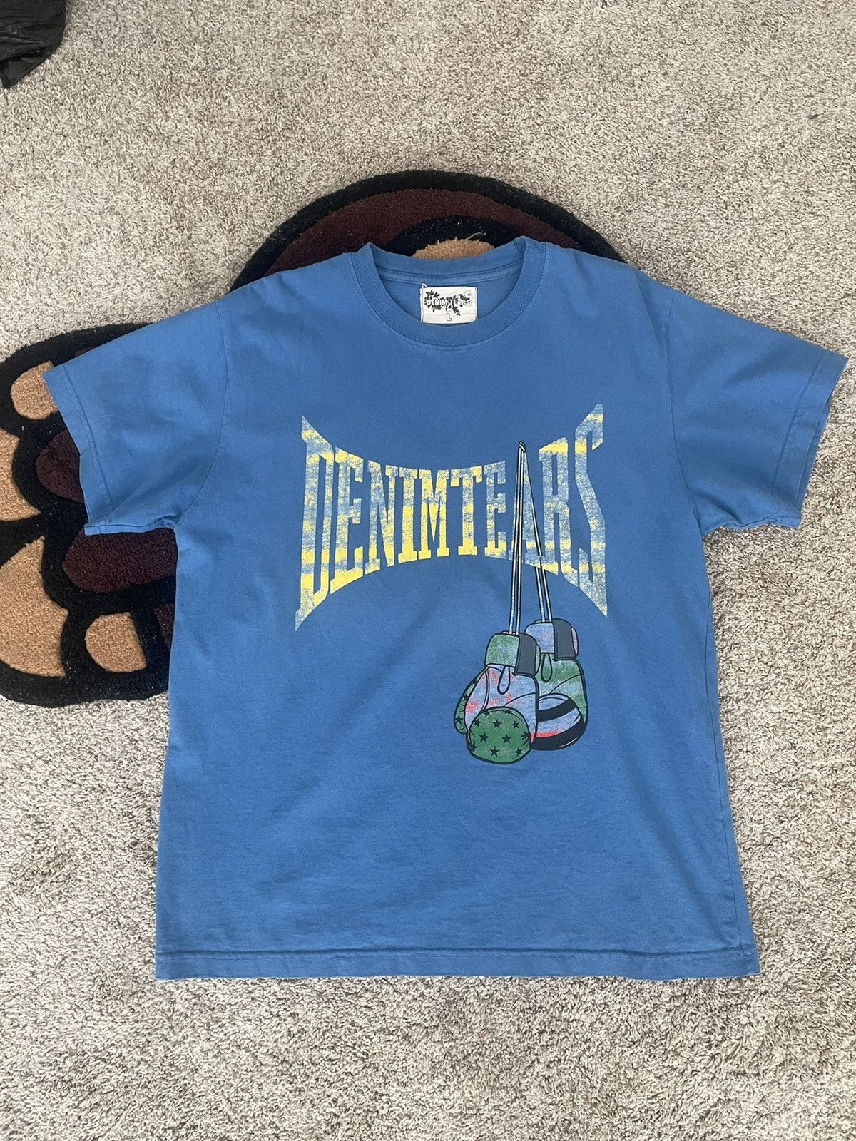 DENIM TEARS Denim Tears Boxing Gloves T shirt | Grailed