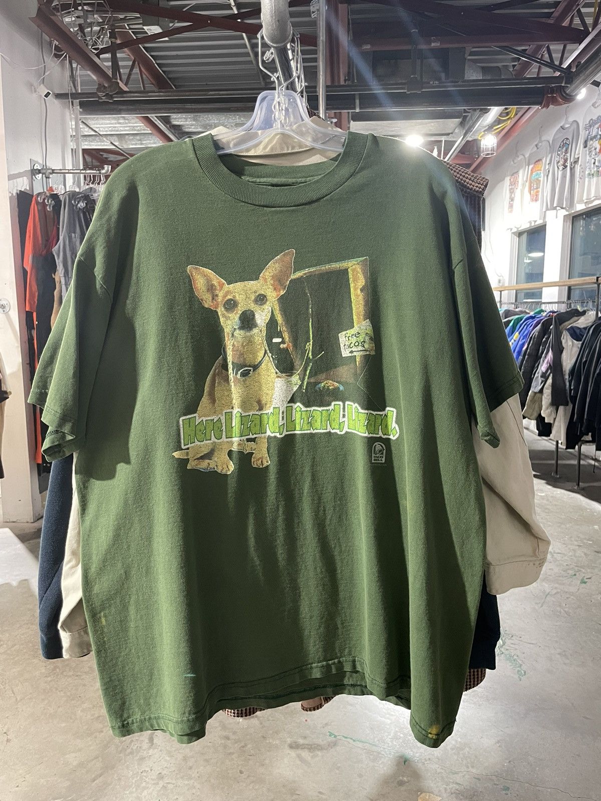 Movie × Vintage 1999 Taco Bell Chihuahua Godzilla movie promo 90s | Grailed