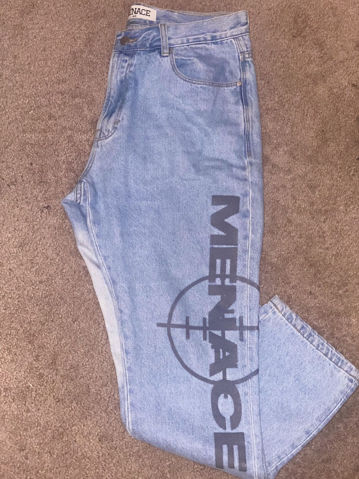 Menace × Streetwear Menace Los Angeles Denim Cargo Pants | Grailed
