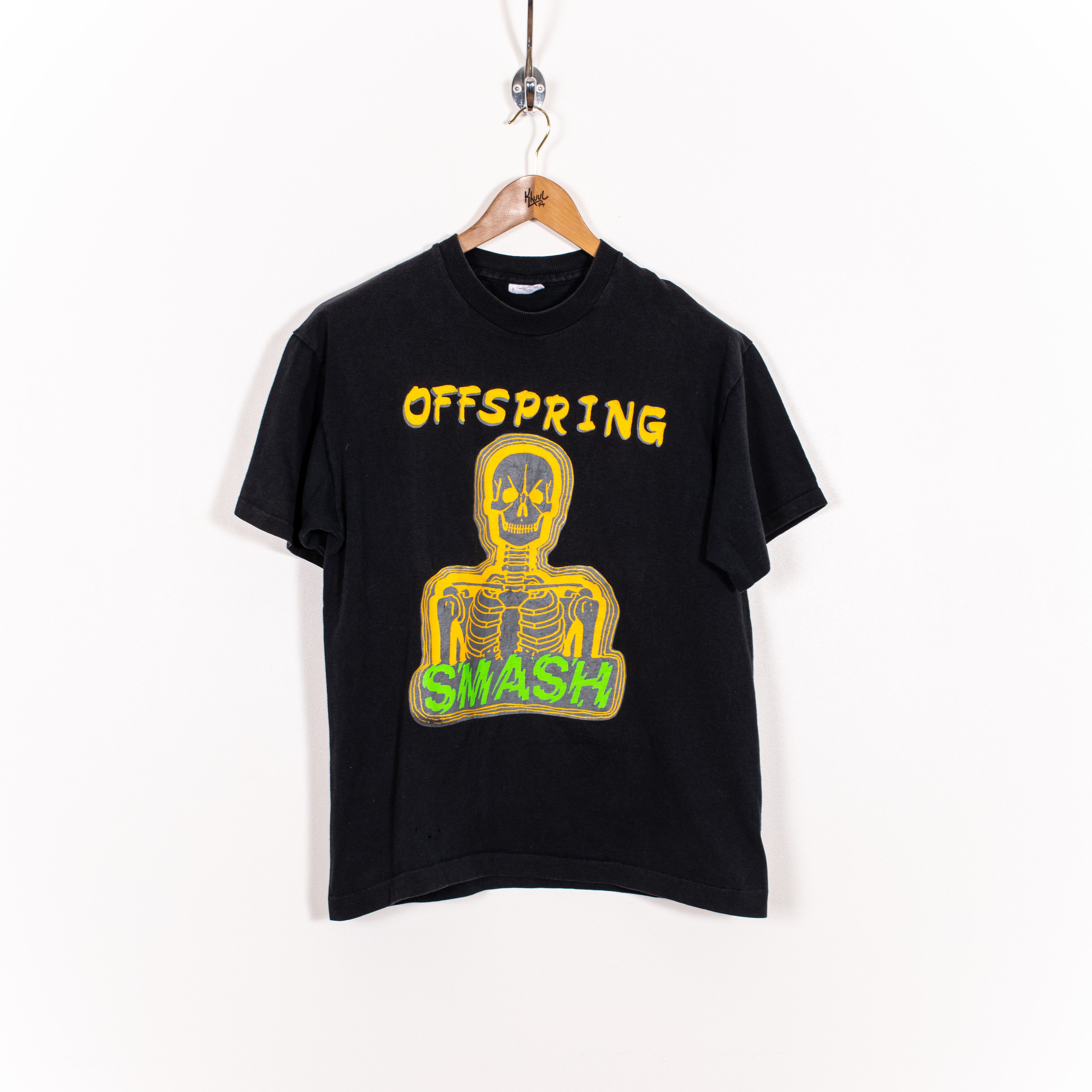 Vintage Offspring Smash Skeleton Double Sided Black Band Tee Shirt ...