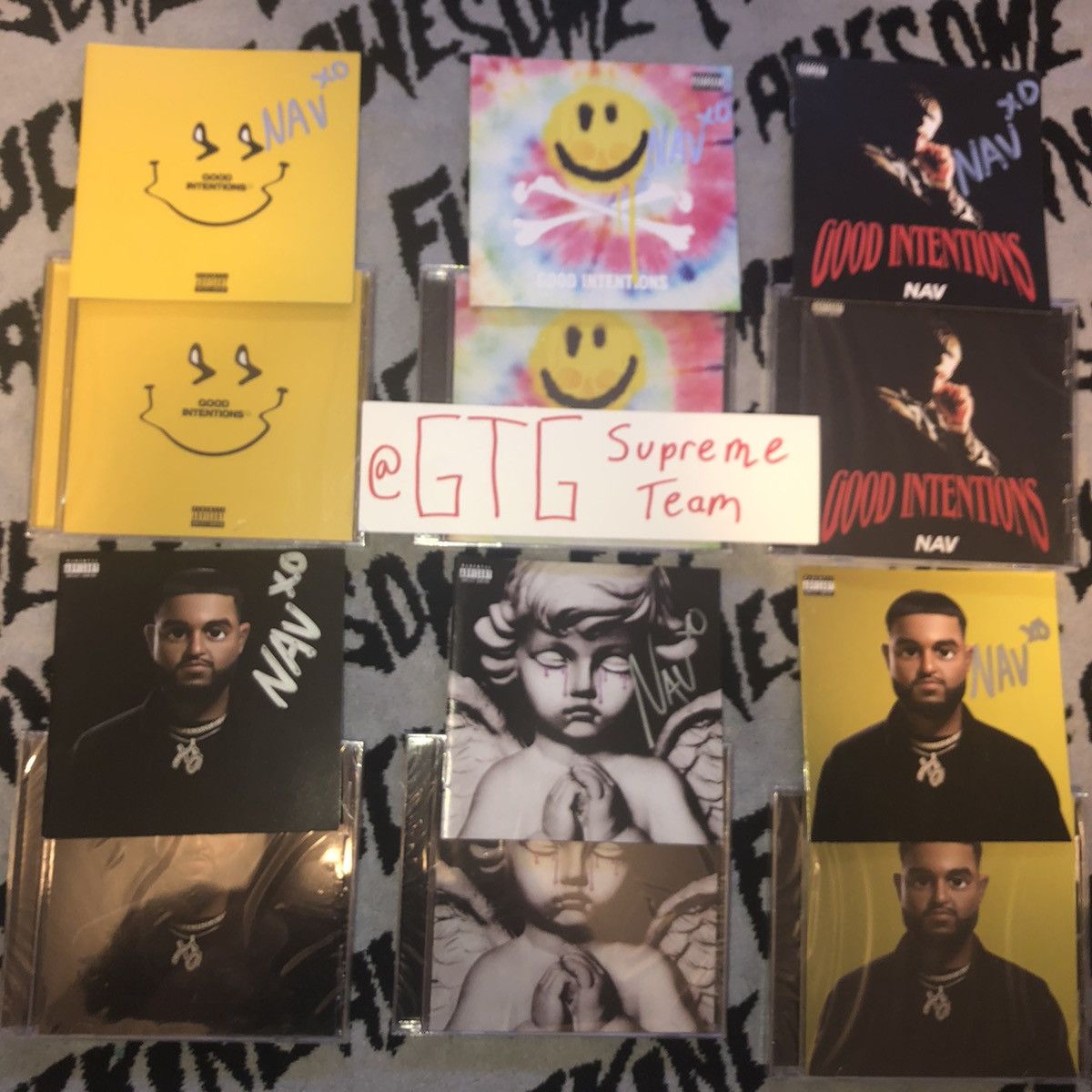The Weeknd × XO SIGNED NAV Good Intentions CDs Ver. 1-6 | Grailed