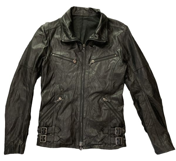 Shellac SHELLAC GOAT LEATHER JACKET MULTIPOCKET | Grailed