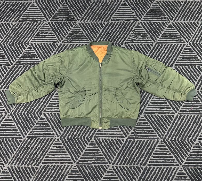 Vintage Vintage Military Style Type MA-1 Reversible Bombers Jacket | Grailed