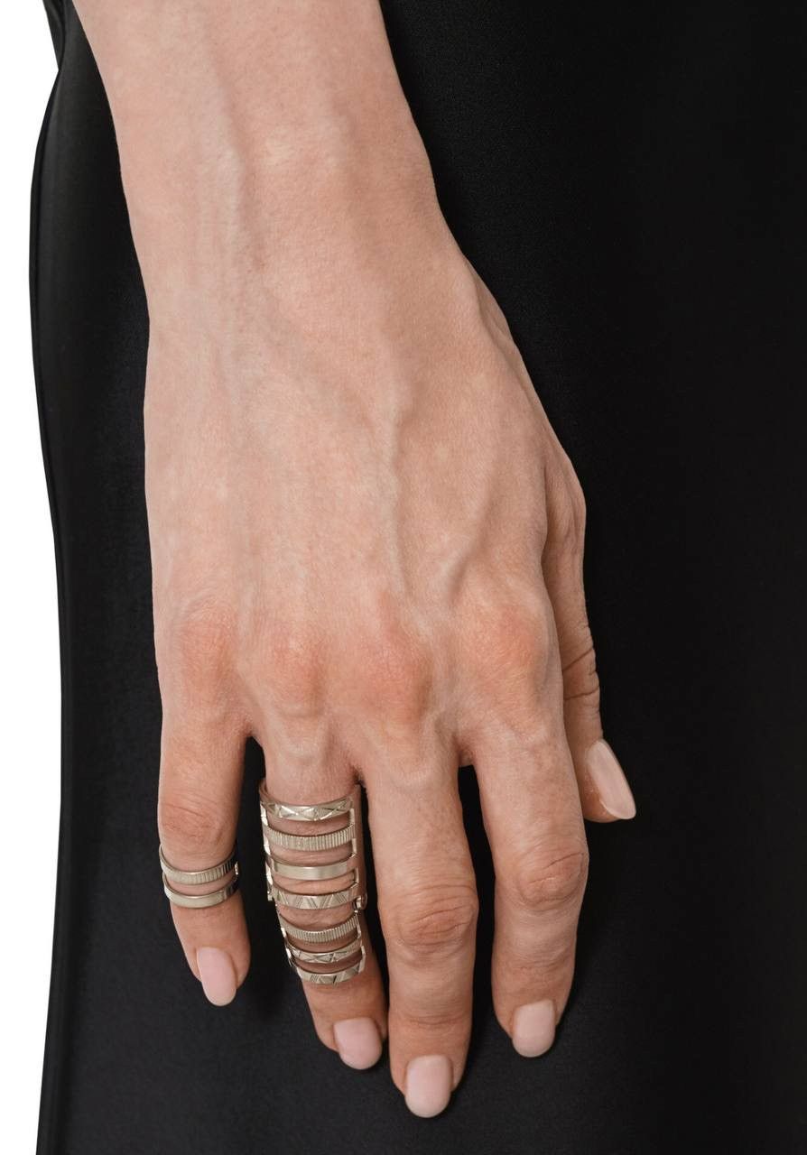 Maison Margiela Maison Margiela Stackable hinged-design rings | Grailed