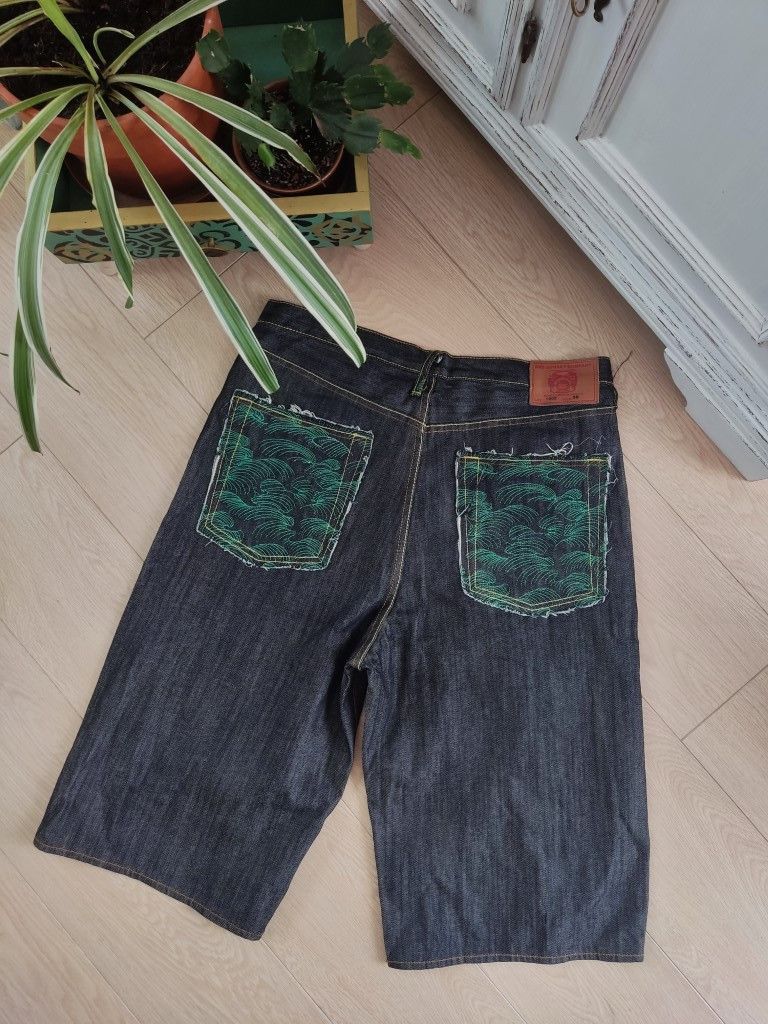 RMC Jeans × Vintage Red monkey company raw denim Evisu style jorts ...