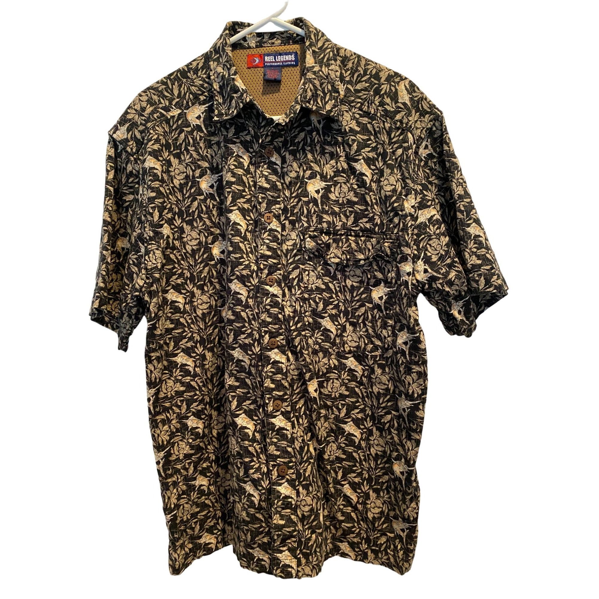 Reel Legends Reel Legends Performance Clothing, Large with Back Vent ...