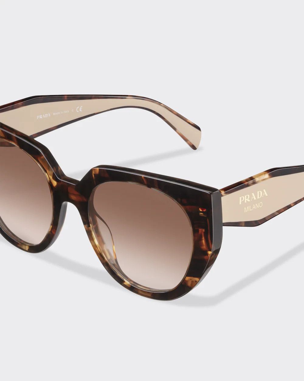 Prada PRADA SUNGLASSES TRIANGLE LOGO RUNWAY Eyewear Collection | Grailed