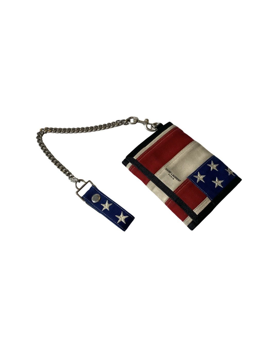 Saint Laurent Paris Saint Laurent American Flag Velcro Wallet With ...