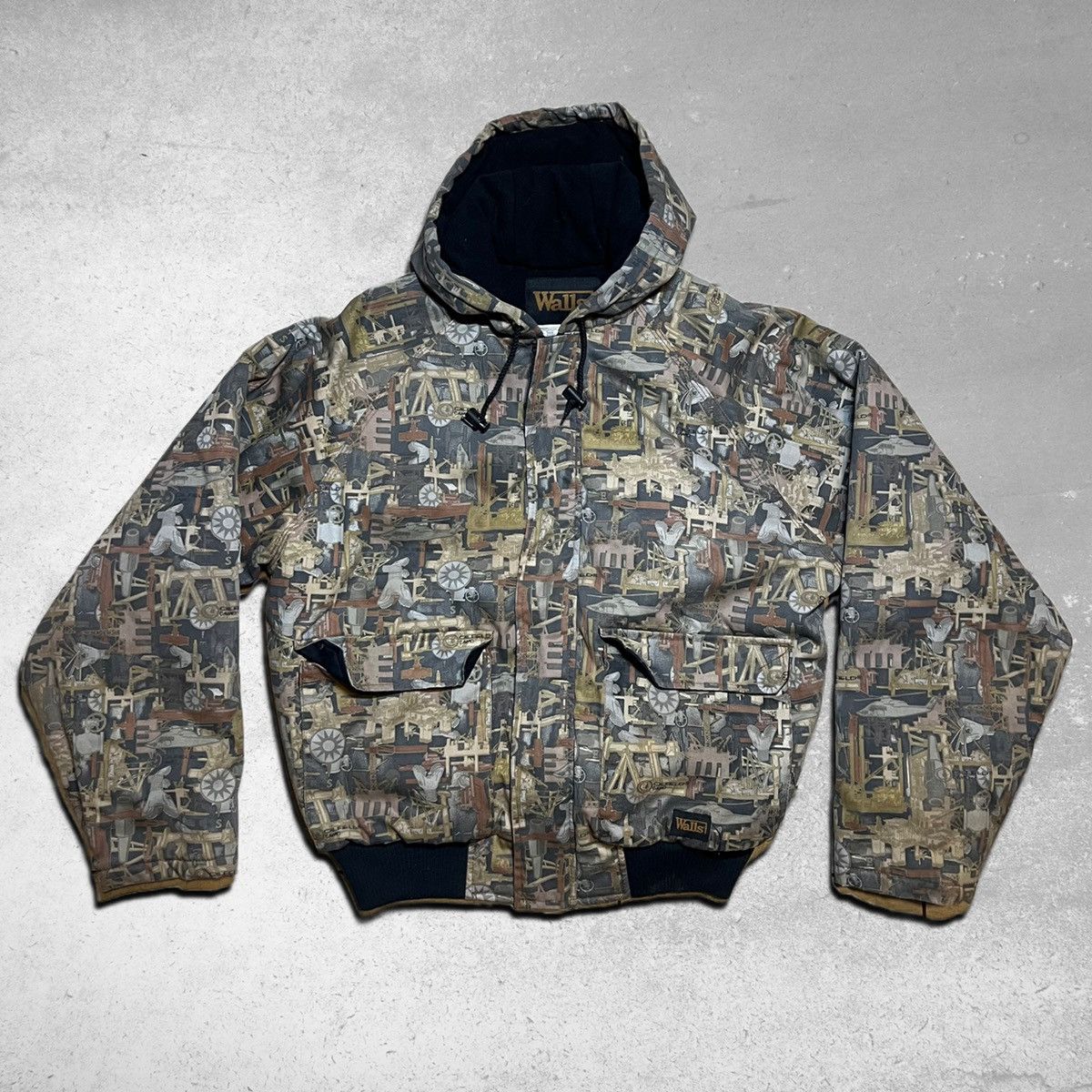 Walls Vintage 90s walls oilfield Camo jacket | Grailed