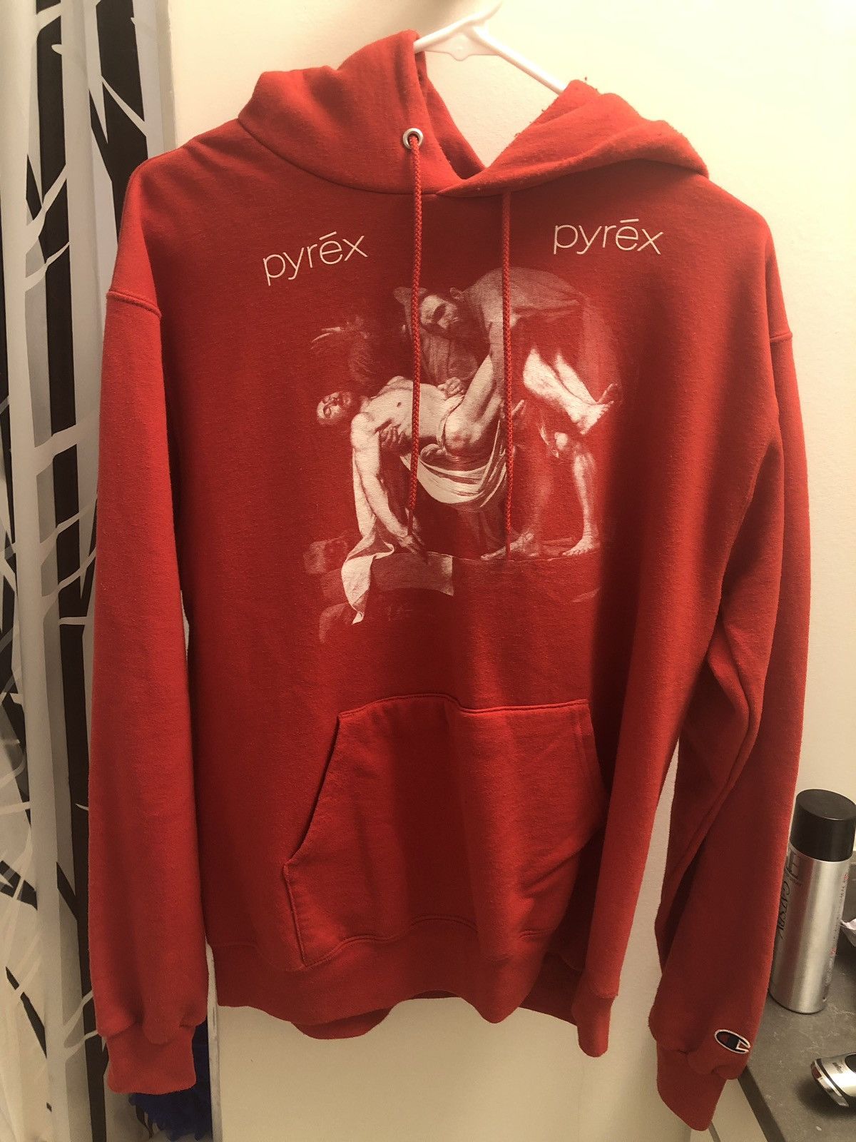 Pyrex Vision Pyrex Vision Red Hoodie | Grailed