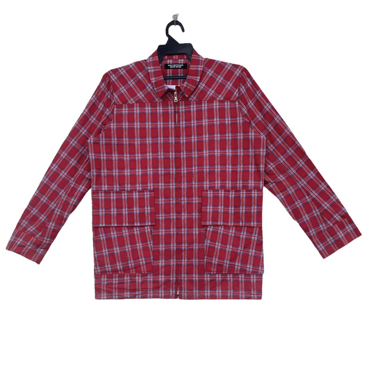 Diet Butcher Slim Skin Diet Butcher Slim Skin cotton tartan plaid zip ...