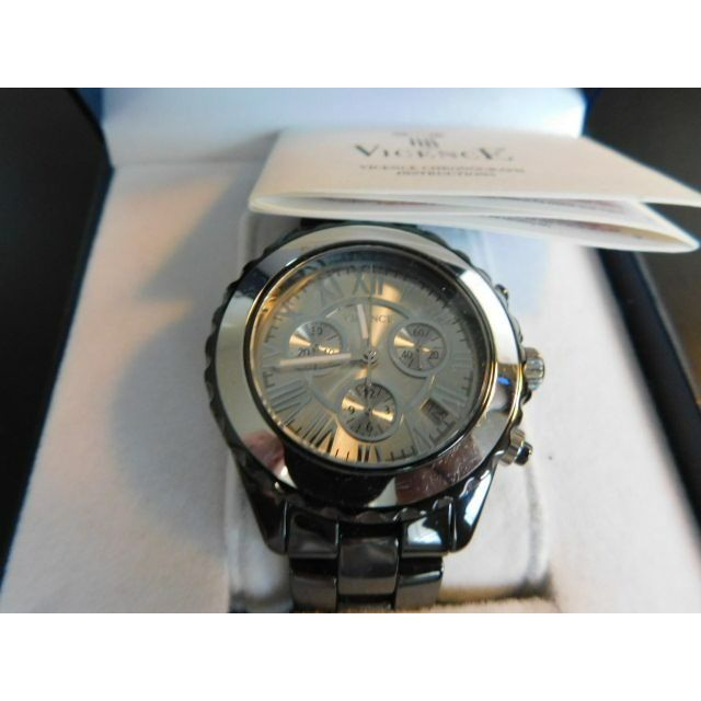 Other Vicence 14 kt bezel Chronograph Water Resistant Watch NEW W ...