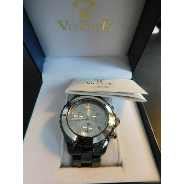Other Vicence 14 kt bezel Chronograph Water Resistant Watch NEW W ...