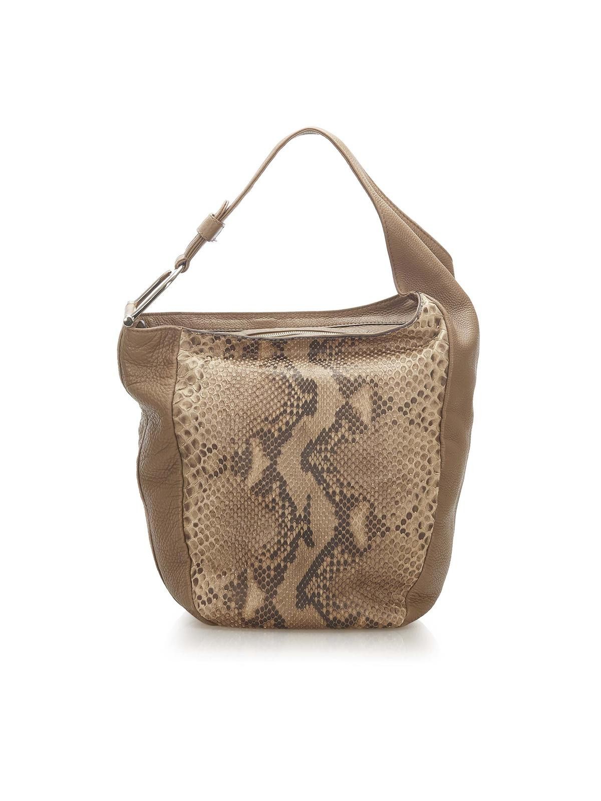 Gucci Greenwich Python Leather Shoulder Bag | Grailed
