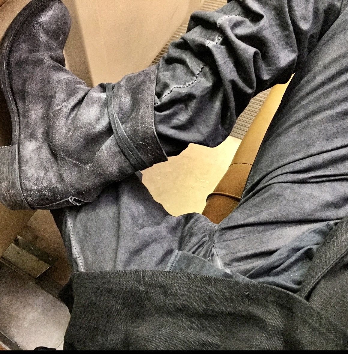 Zam Barrett DNA twisting seam anatomical trouser overlocked scar stitch ...