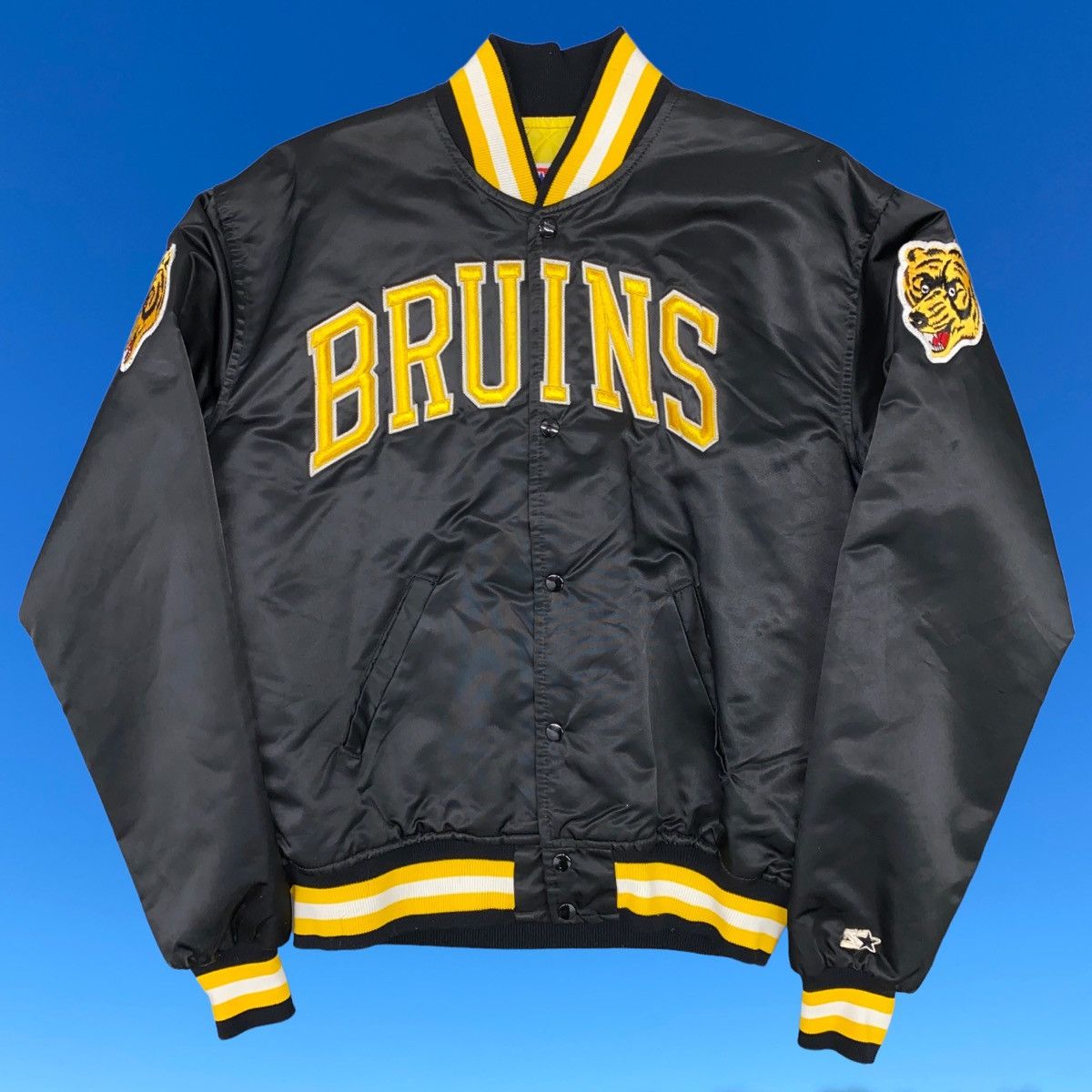 Vintage Vintage Boston Bruins Satin Starter Jacket XL NHL Hockey | Grailed