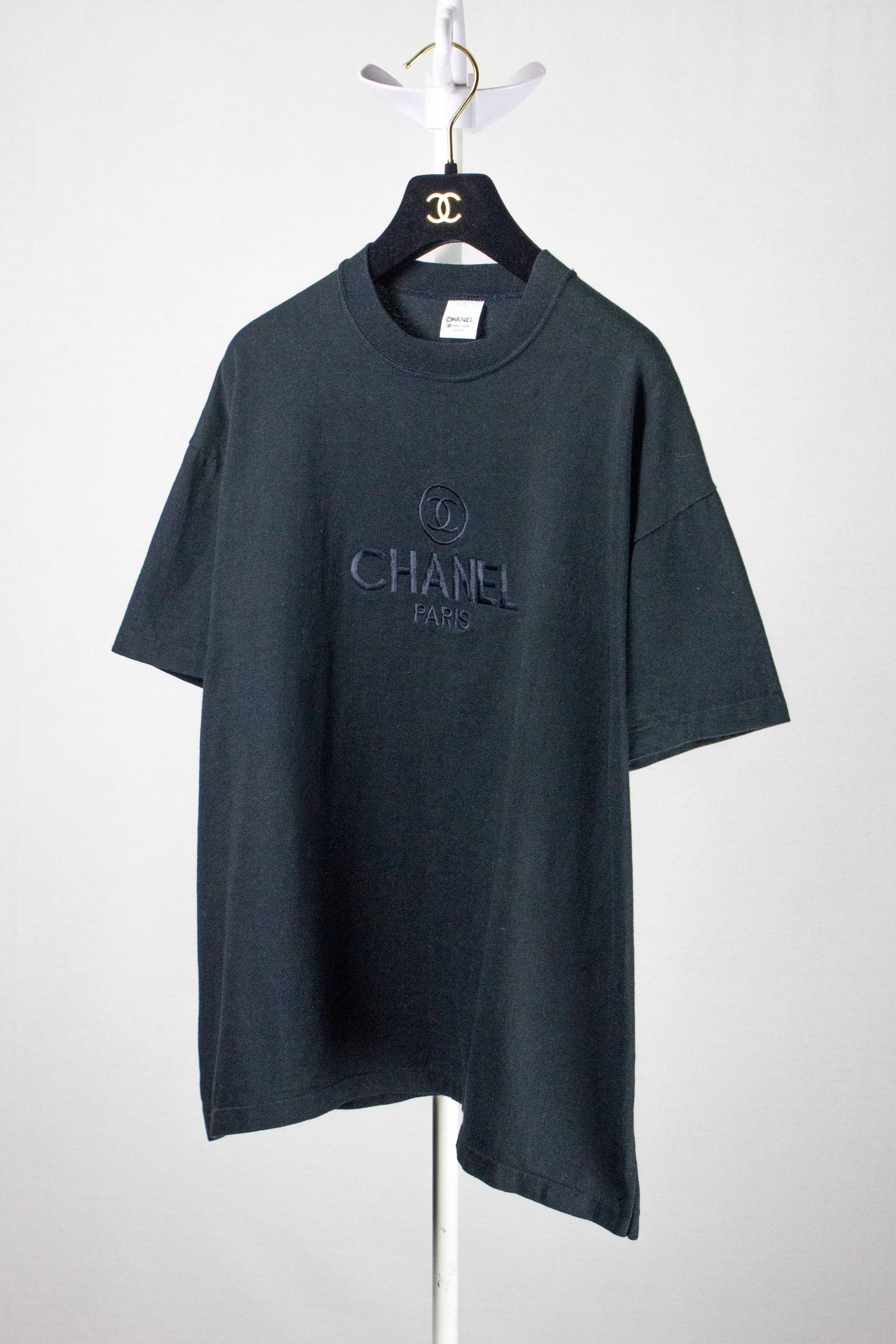 Chanel Logo Embroidery Tee T-shirt | Grailed