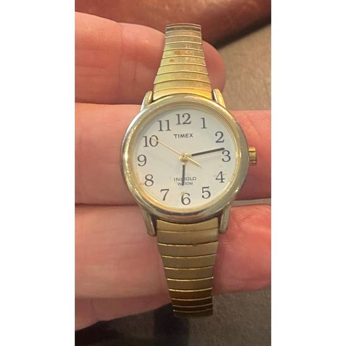 Timex Women's 25mm Gold Easy Read Timex Watch, Indiglo, WR 30M | Grailed
