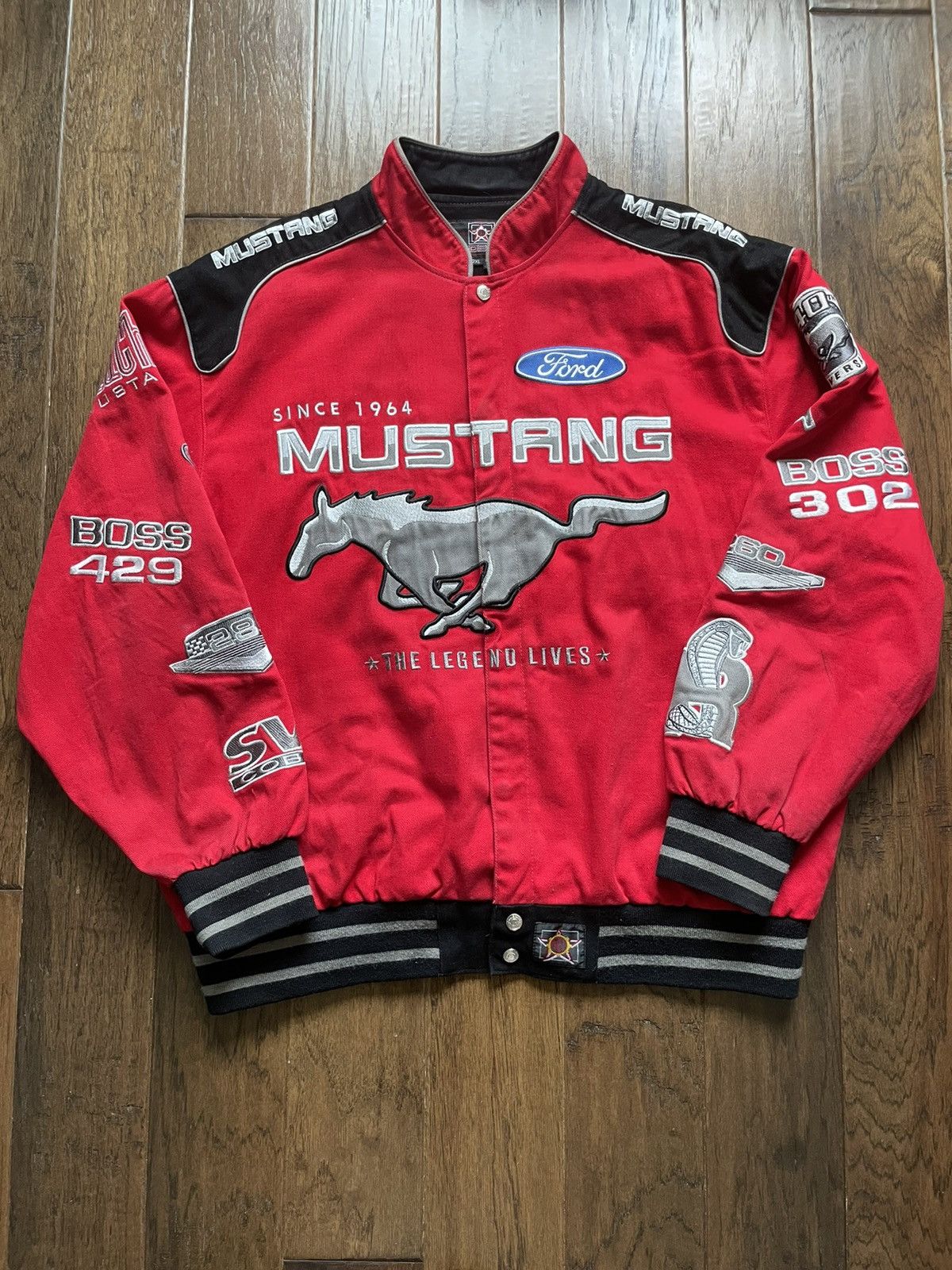 Jeff Hamilton Vintage Ford Mustang Jeff Hamilton Nascar Jacket | Grailed