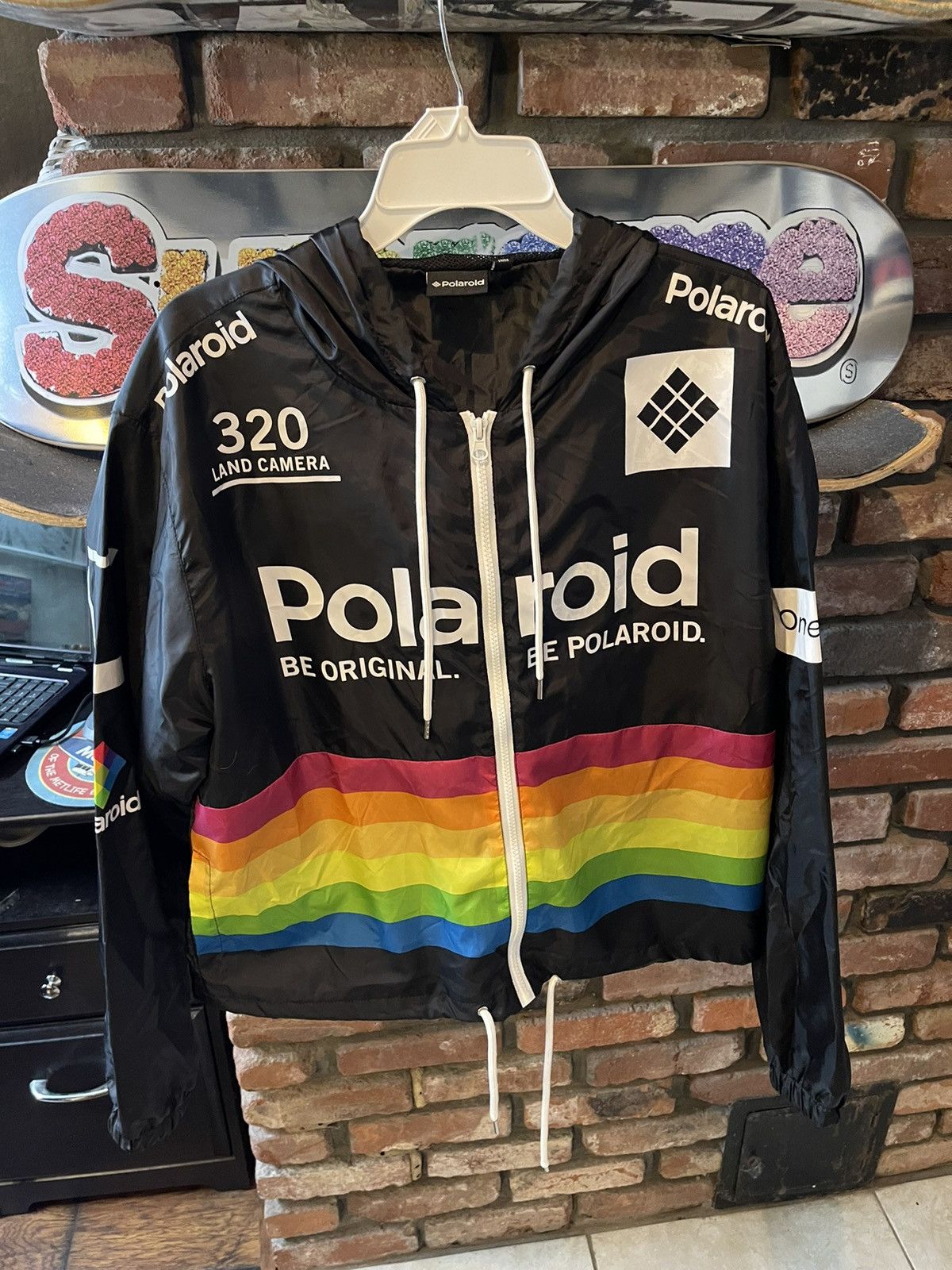 Polaroid Polaroid wind breaker zip up jacket | Grailed