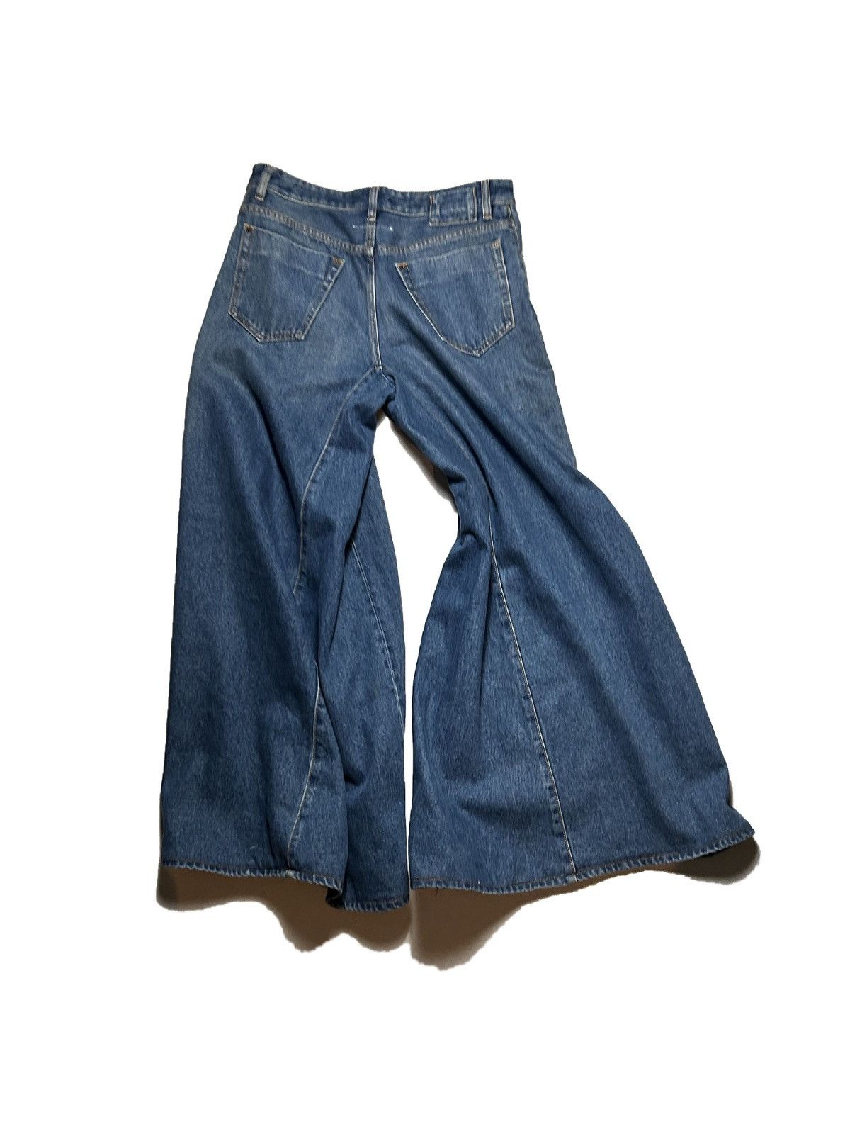 Maison Margiela Mega Double Wide Leg Flare jeans | Grailed