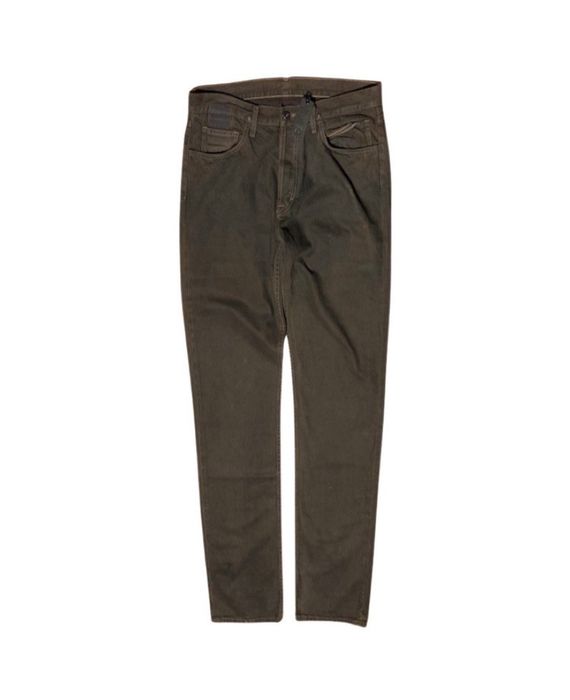 Rick Owens AW04 “ SLAB “RUNWAY DENIM SLIM FIT MUDWASH DISTRESSED JEANS ...