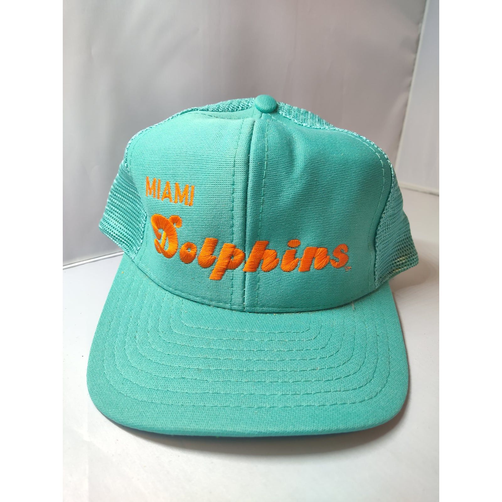Vintage Vintage AJD Miami Dolphins Script Logo NFL Sports Cap Hat | Grailed