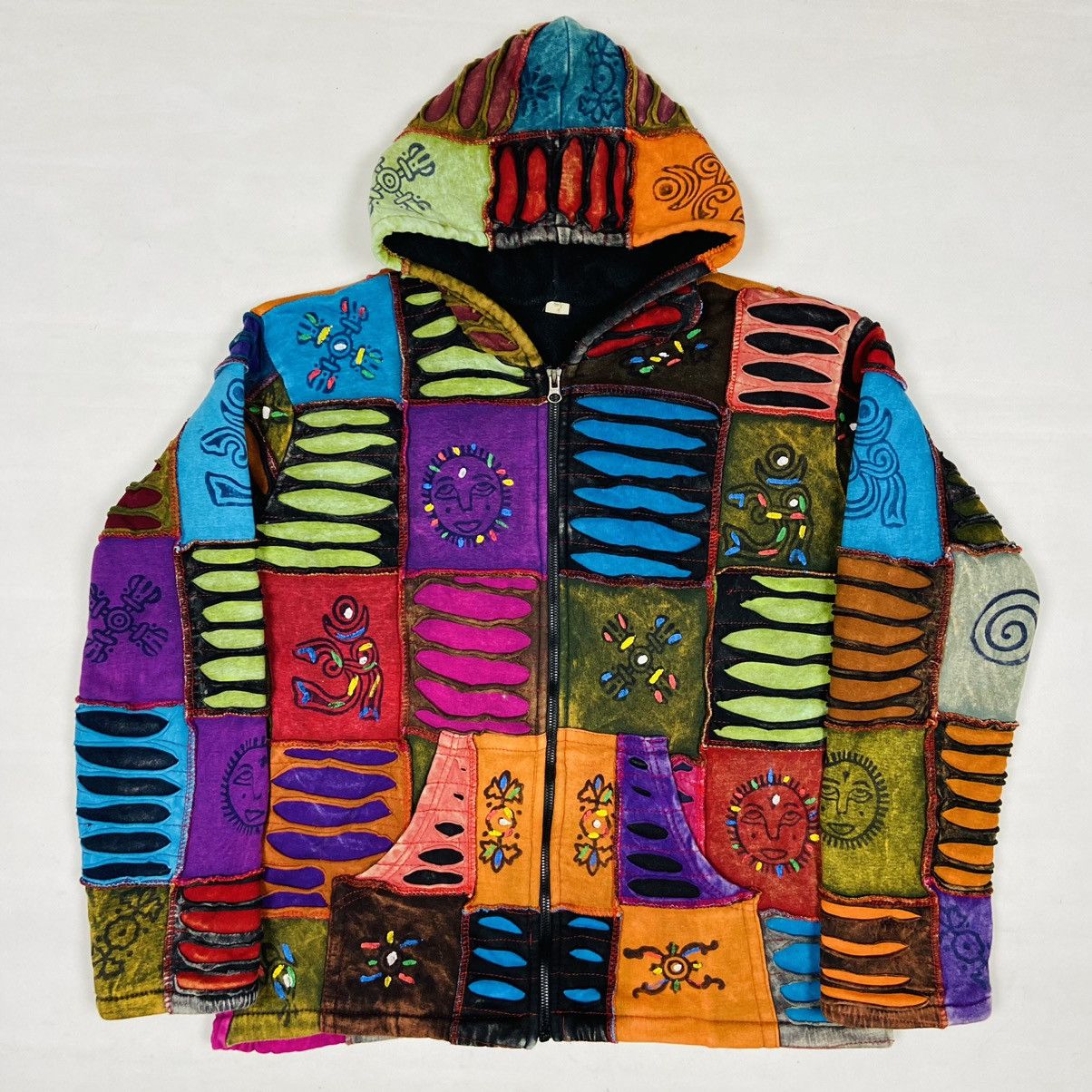 Handmade × Hippie Sex × Lsd World Peace Dmt Handcrafted Patchwork Acid