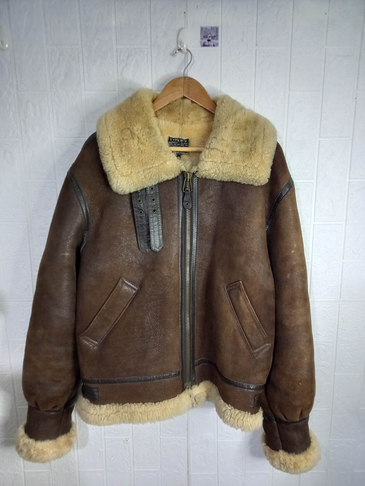 B 3 Vintage x B 3 Sheepskin Military Jacket | Grailed
