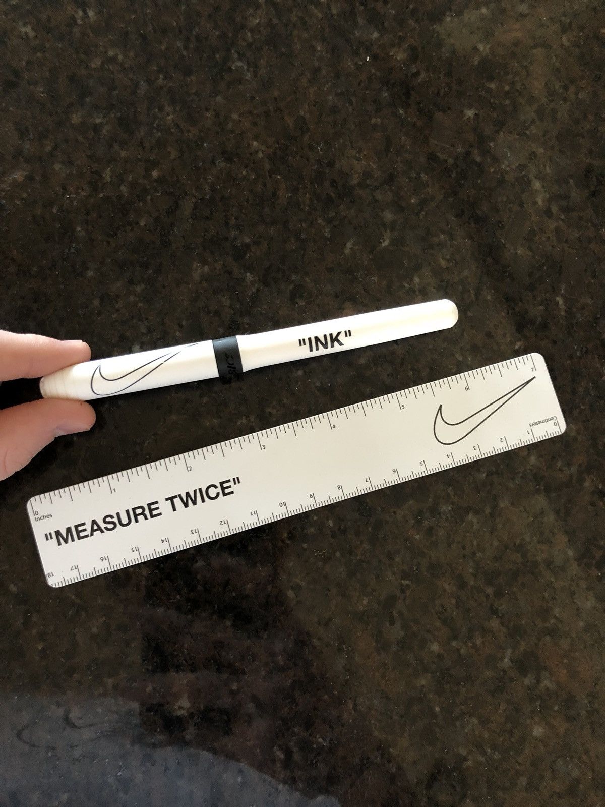 Nike × Off-White Off Campus NY Black Ink Marker and Ruler from Toolkit ...